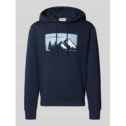 Jack & Jones Hoodie mit Motiv-Print Modell 'SUN'