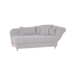 58 aufm Kessel RECAMIERE mit Armteil rechts klappbar Katia Veloursstoff Buche/silber | Gr.: onesize