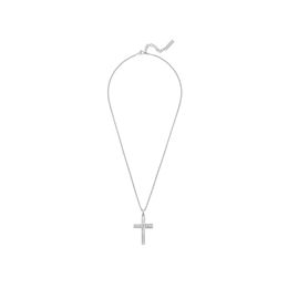 Police Herren-Halskette Crosstone Edelstahl Kreuz Silber | Gr.: onesize
