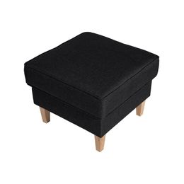 58 aufm Kessel HOCKER Karlen Bezug Flachgewebe Buche natur / graphit | Gr.: onesize