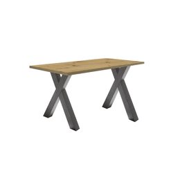 58 aufm Kessel SCHREIBTISCH Edie 2 120 x 70 x 75 Computertisch graphit/asteiche | Gr.: onesize