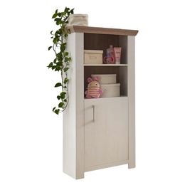 58 aufm Kessel BEISTELLSCHRANK Ebony 63 x 40 x 146 Standregal Anderson Pinie/Eiche Nelson | Gr.: onesize