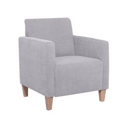 58 aufm Kessel SESSEL Karol Bezug Veloursstoff Buche natur / silber | Gr.: onesize