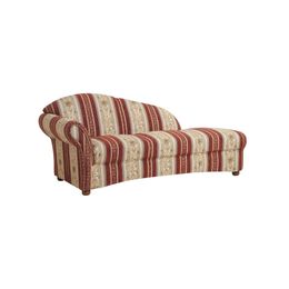 58 aufm Kessel RECAMIERE Armlehne links Kama Bezug Chenille Buche nussbaum dunkel / rot | Gr.: onesize