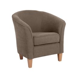 58 aufm Kessel SESSEL Karine Bezug Velourstoff Buche natur / sahara | Gr.: onesize