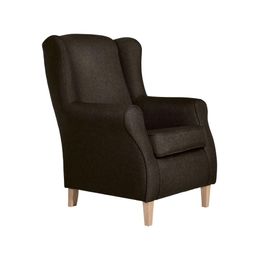 58 aufm Kessel OHRENSESSEL Karlen Bezug Flachgewebe Buche natur / braun | Gr.: onesize
