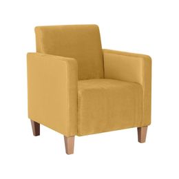 58 aufm Kessel SESSEL Karol Bezug Samtvelours Buche natur / mais | Gr.: onesize