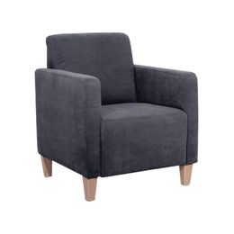 58 aufm Kessel SESSEL Karol Bezug Veloursstoff Buche natur / anthrazit | Gr.: onesize