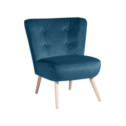58 aufm Kessel SESSEL Kassi Bezug Samtvelours Buche natur / petrol | Gr.: onesize