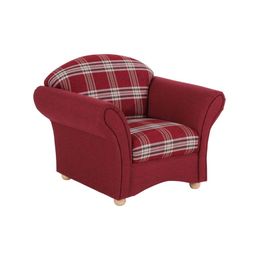 58 aufm Kessel SESSEL Kama Bezug Flachgewebe Buche natur / rot | Gr.: onesize