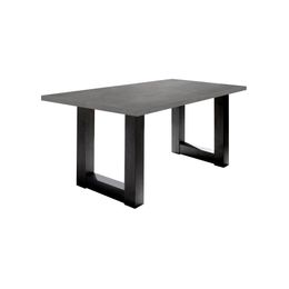 58 aufm Kessel ESSTISCH ausziehbar Eila 7 140 x 90 x 75 Esszimmertisch Schwarzstahl/Graphit | Gr.: onesize