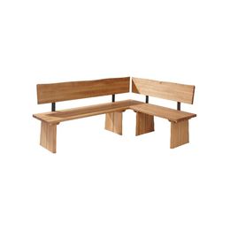 58 aufm Kessel ECKBANK Dayana 201 x 151 x 87 Massivholz Wildeiche geölt | Gr.: onesize
