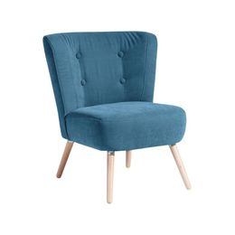 58 aufm Kessel SESSEL Kassi Bezug Veloursstoff Buche natur / petrol | Gr.: onesize
