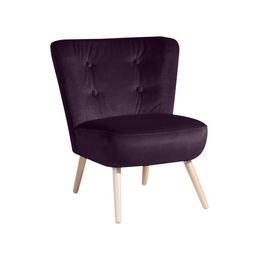 58 aufm Kessel SESSEL Kassi Bezug Samtvelours Buche natur / purple | Gr.: onesize