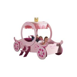 58 aufm Kessel KUTSCHENBETT Kasey 240x168x168 aus MDF in Rosa | Gr.: onesize