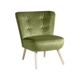58 aufm Kessel SESSEL Kassi Bezug Samtvelours Buche natur / oliv | Gr.: onesize