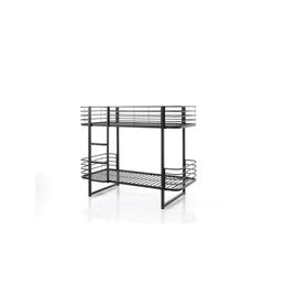58 aufm Kessel ETAGENBETT Karolin 205x166x99 aus Metall in Schwarz | Gr.: onesize