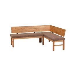 58 aufm Kessel ECKBANK Danny 194 x 155 x 84 Massivholz Wildeiche geölt/Braun | Gr.: onesize
