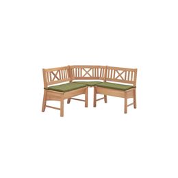 58 aufm Kessel ECKBANK Deborah 177 x 177 x 87 Massivholz Buche lackiert/Grün | Gr.: onesize