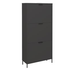 58 aufm Kessel SCHUHSCHRANK Erna 61x25x141 Anthrazit matt Lack | Gr.: onesize