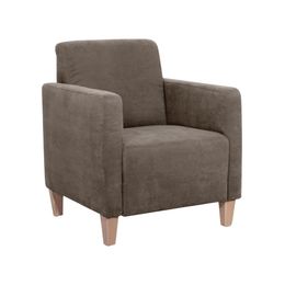 58 aufm Kessel SESSEL Karol Bezug Veloursstoff Buche natur / sahara | Gr.: onesize