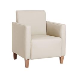 58 aufm Kessel SESSEL Karol Bezug Kunstleder Buche natur / beige | Gr.: onesize