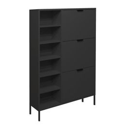58 aufm Kessel SCHUHSCHRANK Erna 95x25x141 Anthrazit matt Lack | Gr.: onesize