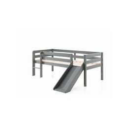 58 aufm Kessel KOJENBETT mit Rutsche Karolina 208x83x175 aus Massivholz in Grau | Gr.: onesize