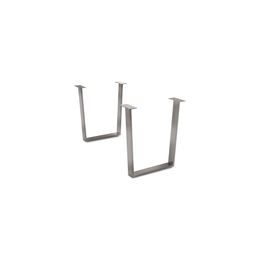 58 aufm Kessel TISCHGESTELL Darbry 59,5x72x Esstischgestell Metall Sterlingsilber | Gr.: onesize