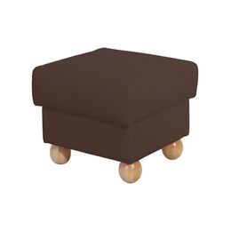 58 aufm Kessel HOCKER Kasha Bezug Kunstleder Buche natur / braun | Gr.: onesize