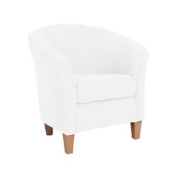 58 aufm Kessel SESSEL Karine Bezug Veloursstoff Buche natur / creme | Gr.: onesize