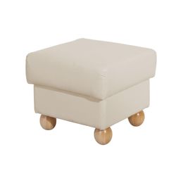 58 aufm Kessel HOCKER Kasha Bezug Kunstleder Buche natur / beige | Gr.: onesize
