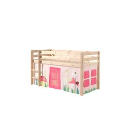 58 aufm Kessel KINDERBETT Karolina 210x114x106 Massivholz Natur Textilset Spring 1 | Gr.: onesize