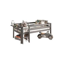 58 aufm Kessel KOJENBETT Karolina 208x83x105 aus Massivholz in Grau | Gr.: onesize