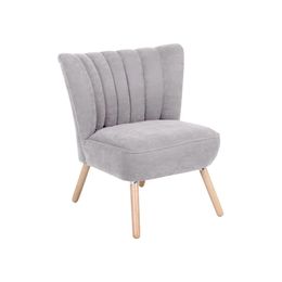 58 aufm Kessel SESSEL Kadisha Bezug Velourstoff Buche natur / silber | Gr.: onesize