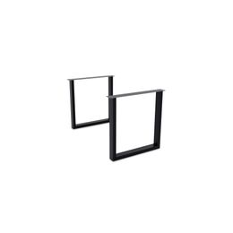 58 aufm Kessel TISCHGESTELL Daphna 76x73,5x Esstischgestell Metall Schwarz | Gr.: onesize