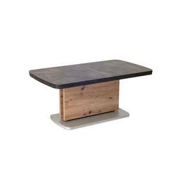 58 aufm Kessel FUNKTIONSTISCH ausziehbar Catharina 110(145+180)x63x53 Beton/Wildeiche | Gr.: onesize