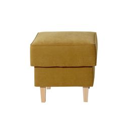58 aufm Kessel HOCKER Karlen Bezug Veloursstoff Buche natur / mais | Gr.: onesize