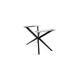 58 aufm Kessel TISCHGESTELL Darby 116x72x Esstischgestell Metall Schwarz | Gr.: onesize