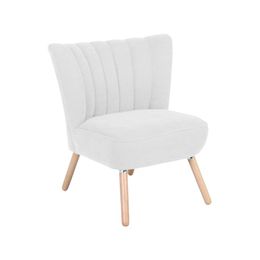 58 aufm Kessel SESSEL Kadisha Bezug Velourstoff Buche natur / creme | Gr.: onesize