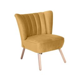 58 aufm Kessel SESSEL Kadisha Bezug Samtvelours Buche natur / mais | Gr.: onesize
