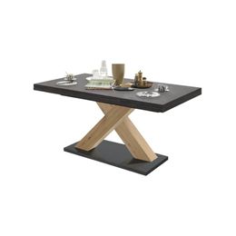 58 aufm Kessel ESSTISCH ausziehbar Elene 180x90x76 Asteiche/Graphit | Gr.: onesize