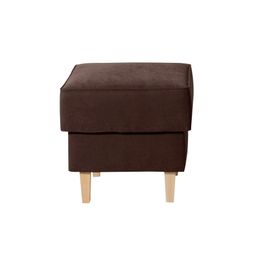 58 aufm Kessel HOCKER Karlen Bezug Veloursstoff Buche natur / braun | Gr.: onesize