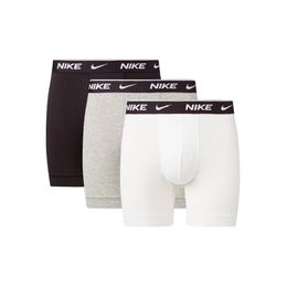 Nike Boxershorts Everyday Cotton Stretch Boxer Brief 3P in White/Grey Heather/Black | Gr.: L