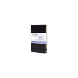 Moleskine Aquarellbuch, Fester Einband, 200g-Aquarellpapier in Schwarz | Gr.: A4 (21 x 29,7 cm)
