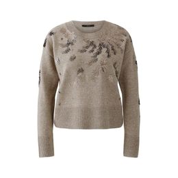Oui Pullover in smokey taupe | Gr.: 38