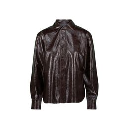 Zero Hemdbluse im Lederlook Knopfleiste in Palazzo | Gr.: 38