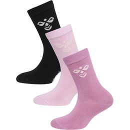 Hummel Crew Socken Sutton 3-Pack Kinder in WINSOME ORCHID | Gr.: 37-40