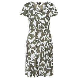 More & More More & More Jerseykleid in summer leaf print tundra olive | Gr.: 32