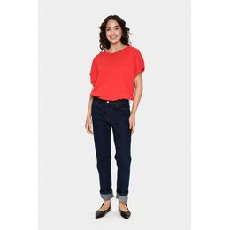 Saint Tropez Strickpullover MilaSZ Casual fit in Flame Scarlet | Gr.: XS